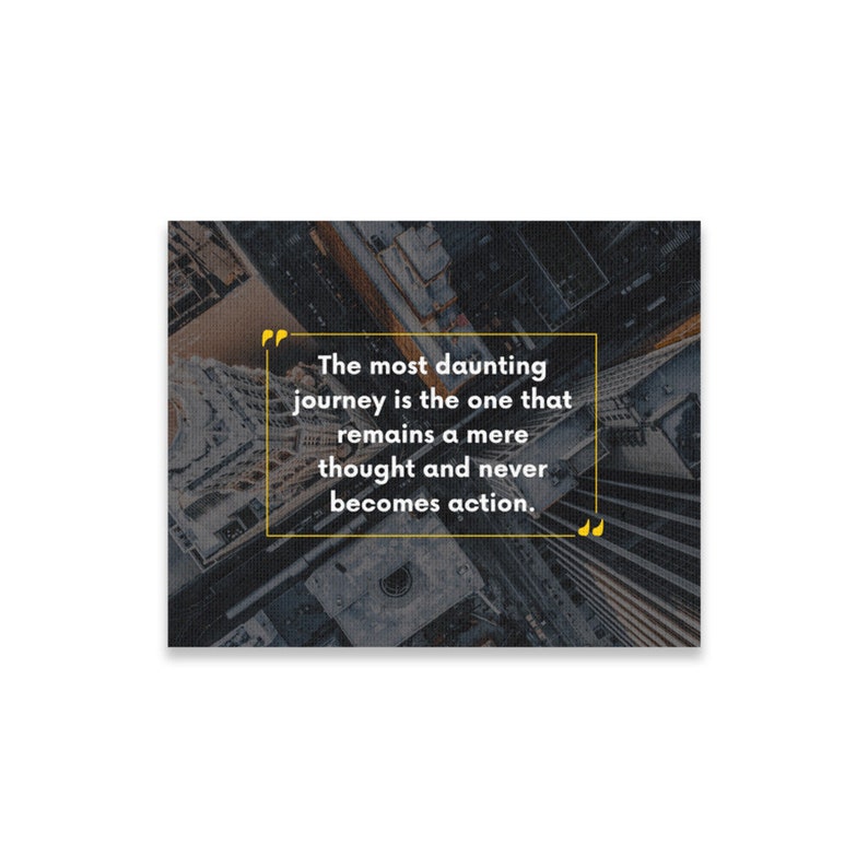 Motivational Inspirational Canvas Wall Art - Horizontal Stretched - Etsy