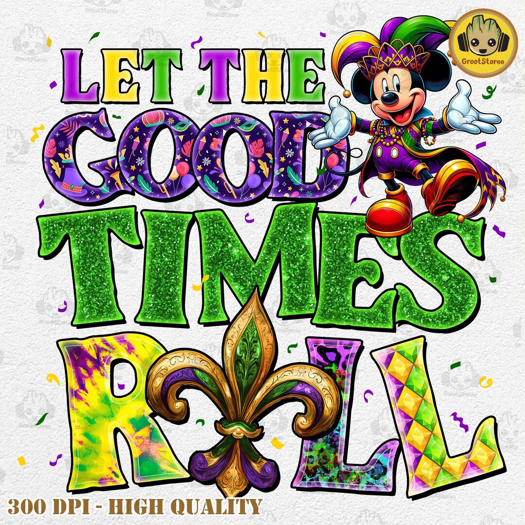 Let the Good Times Roll Png, Cartoon Mardi Gras Png, Mardi Gras Cartoon ...