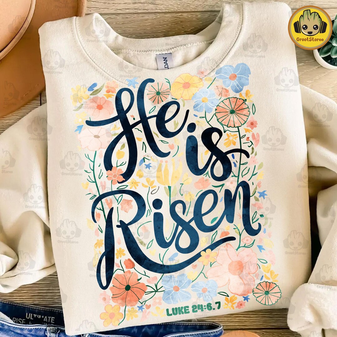 Christian Easter Graphics Png, Floral Resurrection PNG, Jesus Png ...