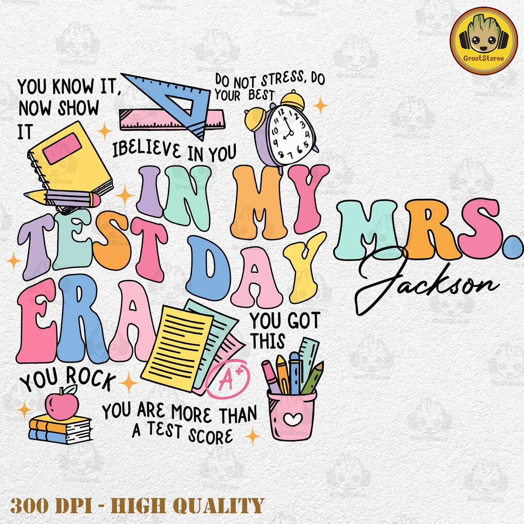 Custom in My Test Day Era Png, State Testing Png, Test Day Png, Testing ...