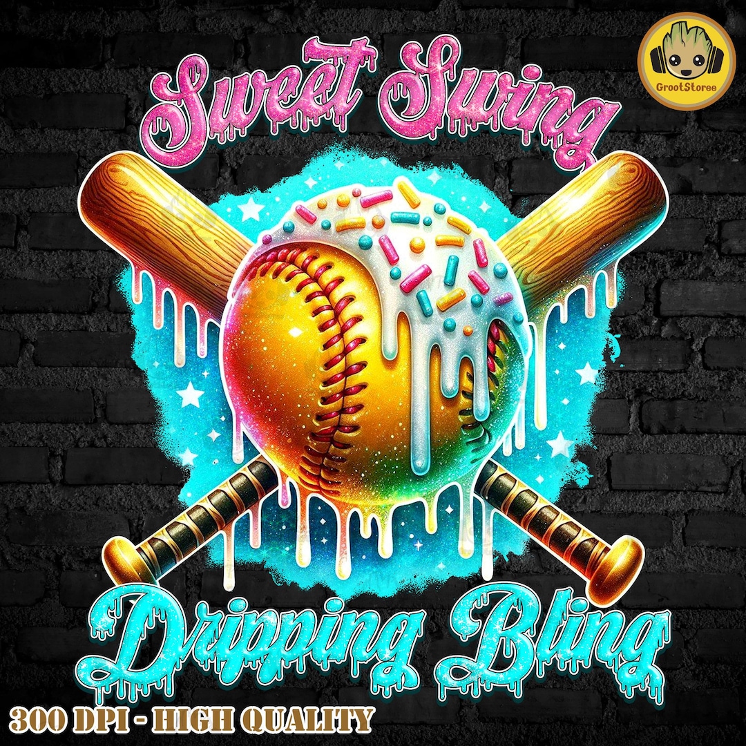 Softball Drip Png, Ice Cream Drip Png, Respect the Drip Png, Softball ...