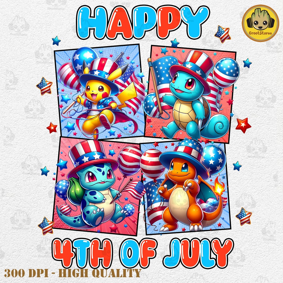 Superhero Cartoon 4th of July Png, Independence Cartoon Png, 4th of ...