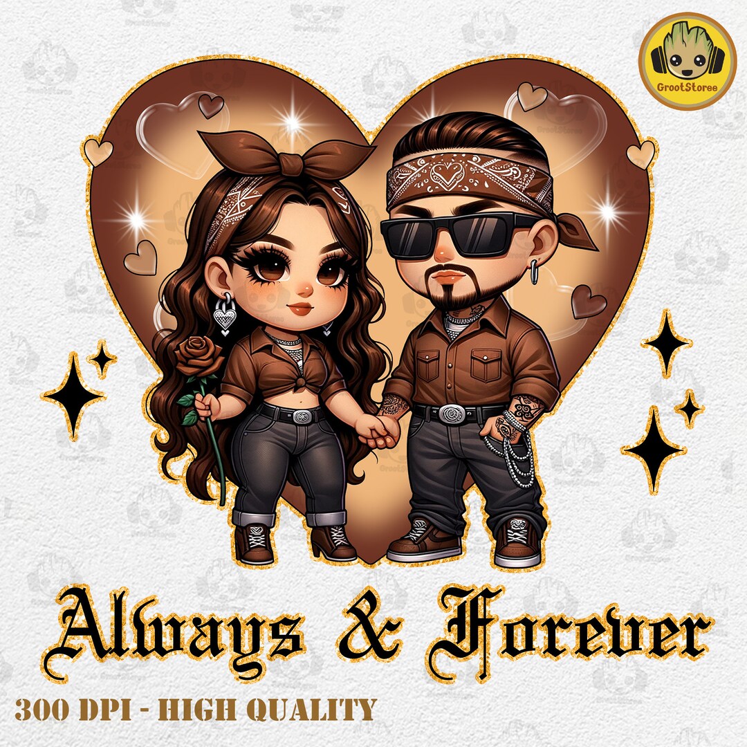 Always and Forever Png, Spanish Pink Chola Valentine Design, Spanish ...