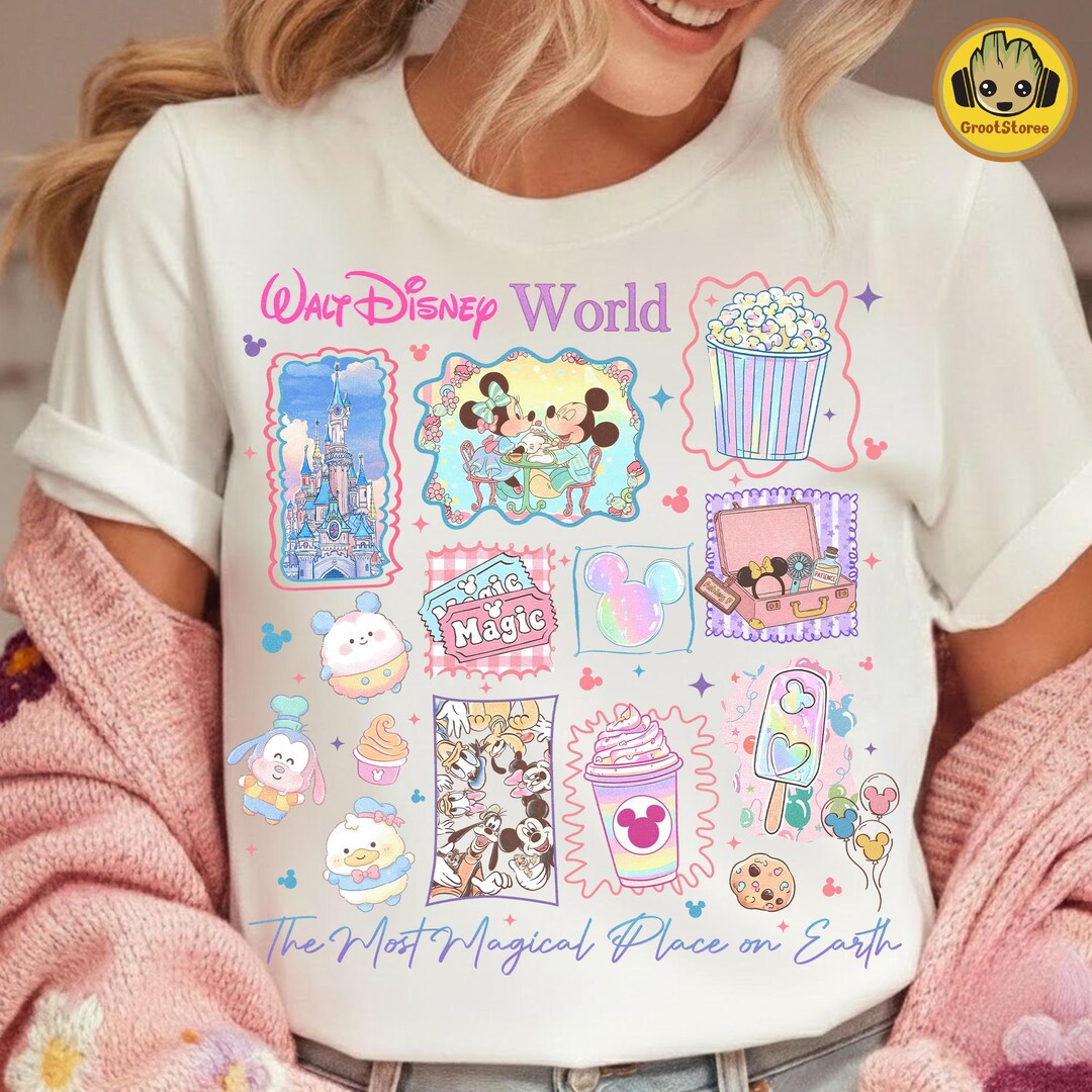 Meet Me on Main Street PNG, Magical Cartoon Stamps PNG, Cartoon Magic ...