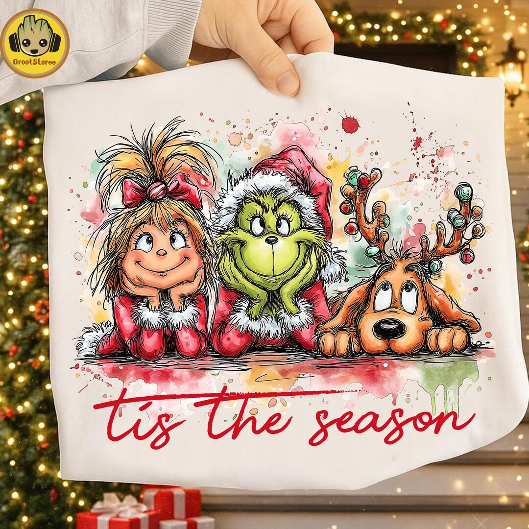 Retro Christmas Green Monster PNG, Trendy Mean Guy Holiday Design ...