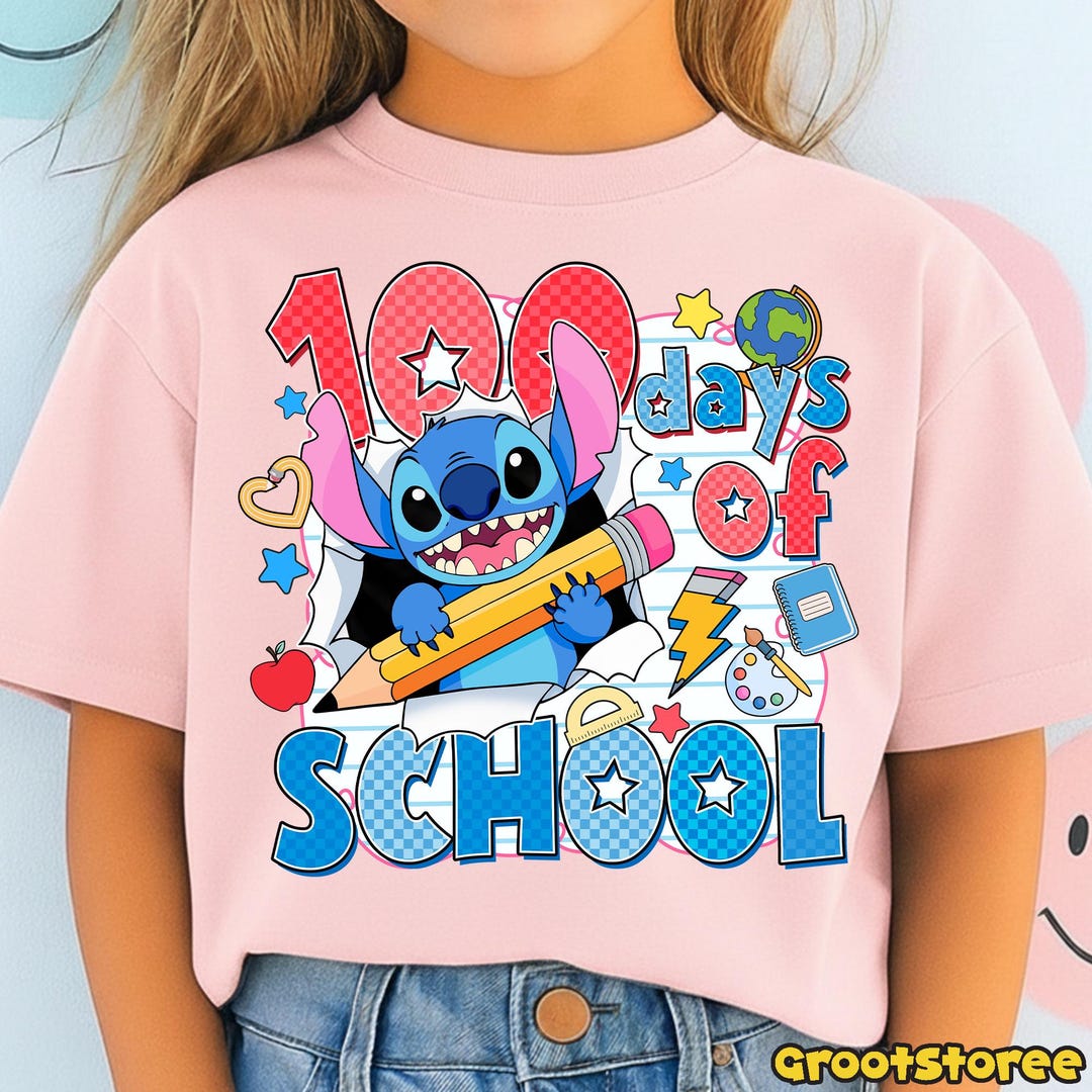 Happy 100 Days of School Png, Cartoon Blue Alien PNG, Funny 100 Days ...