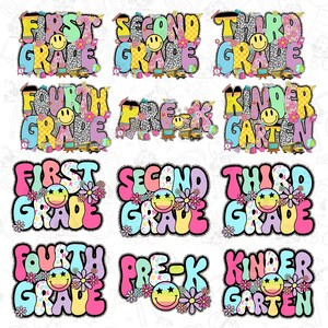 4 SET Back to School Bundle, Kindergarten, First Day of School, School ...