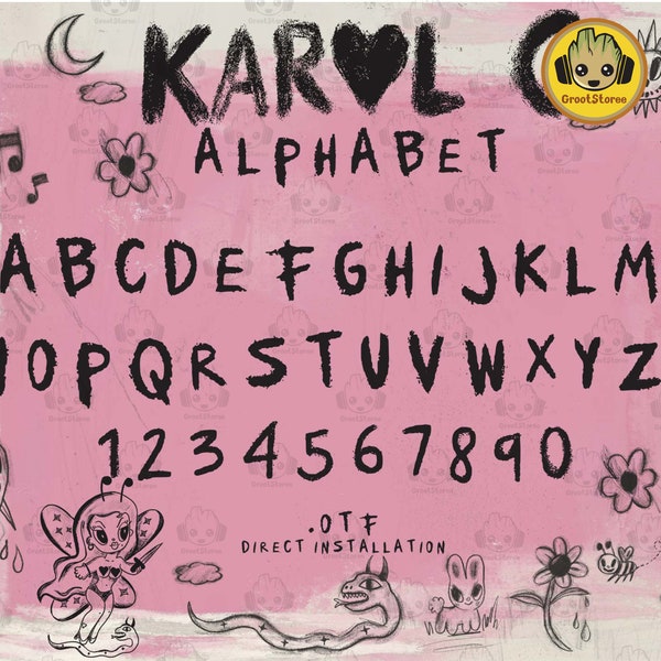 Bichota Font Svg - Etsy