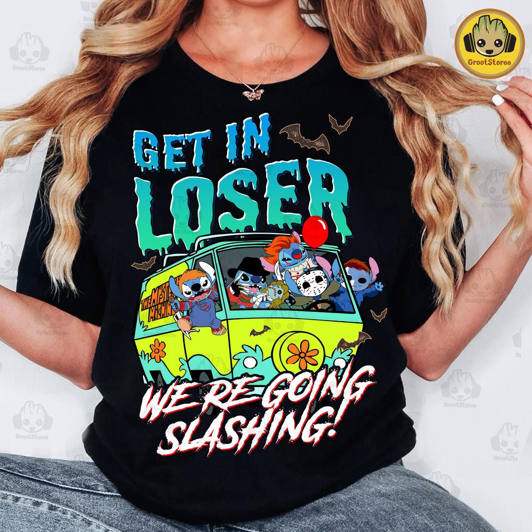 Get in Loser We're Going Slashing Png, Funny Friends Horror Pink Car ...