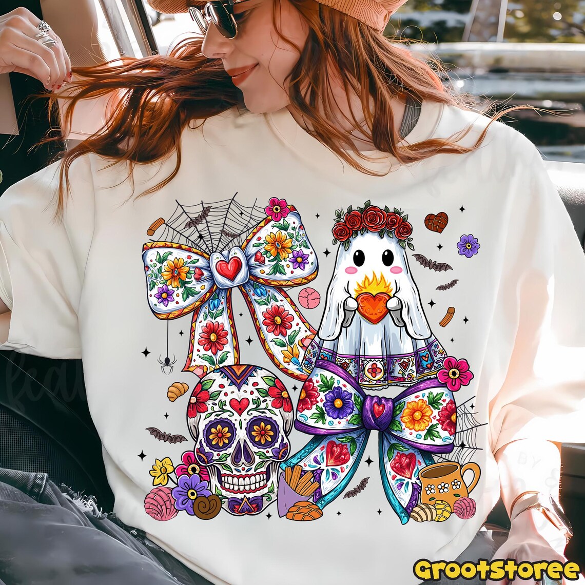 10+ Halloween Mexican Conchas Ghost Png Bundle, Espooky Vibes PNG ...