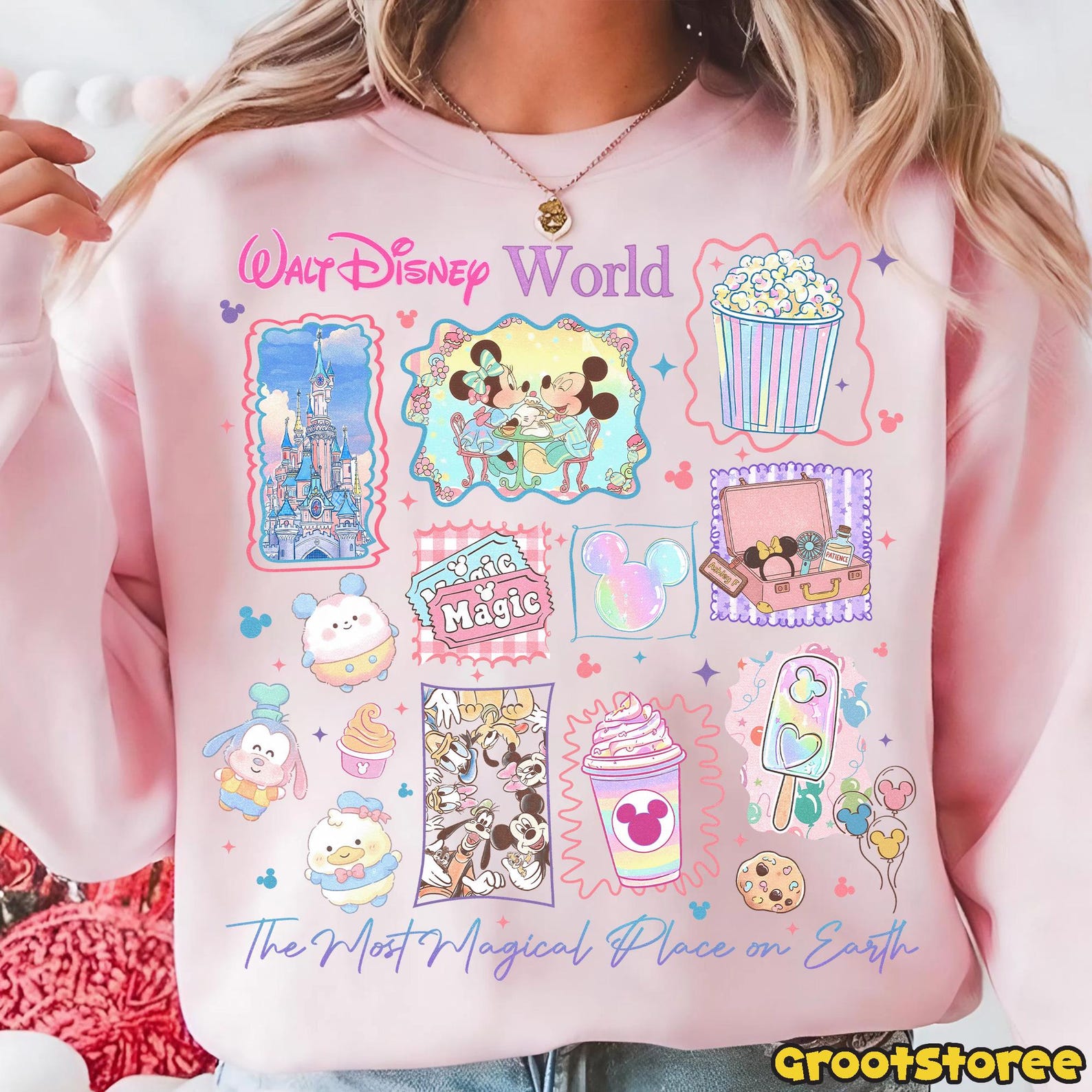 Meet Me on Main Street PNG, Magical Cartoon Stamps PNG, Cartoon Magic ...