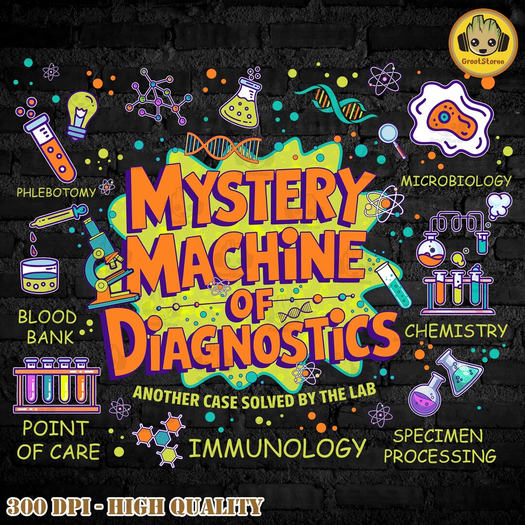 Funny Lab Week Png, Mystery Machine Png, Mystery Machine of Diagnostics ...
