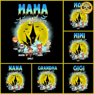 CUSTOM Family Horror Movie Bundle, Halloween Nana Mama Little Monsters ...