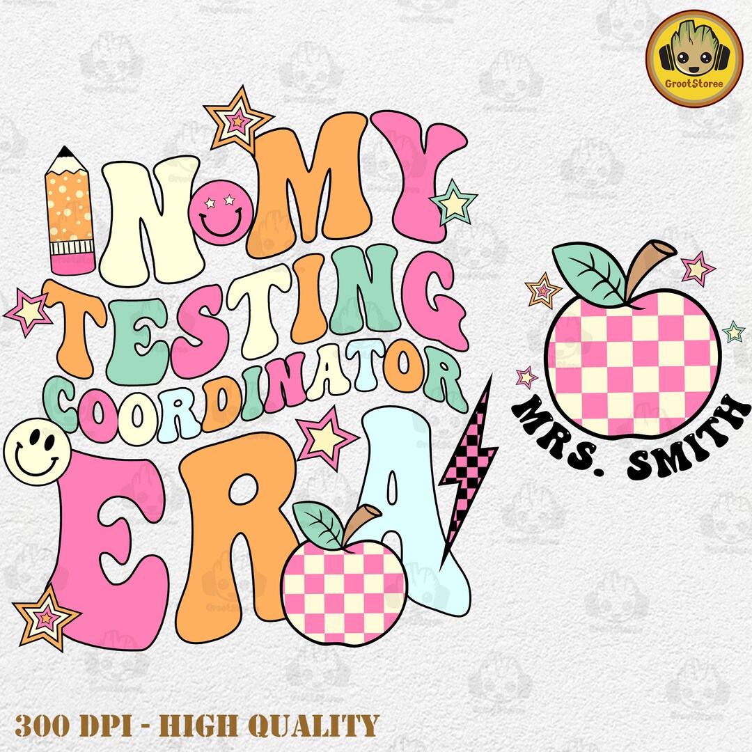 CUSTOM in My Testing Coordinator Era Png, Cool Teacher Era Png, Custom ...