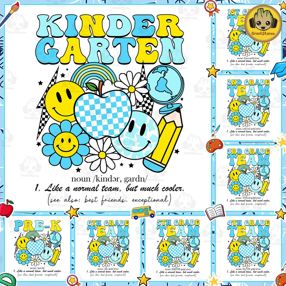 Hello Grade Png Bundle, Kindergarten Teacher Png Bundle, 1st 2nd, 3rd ...
