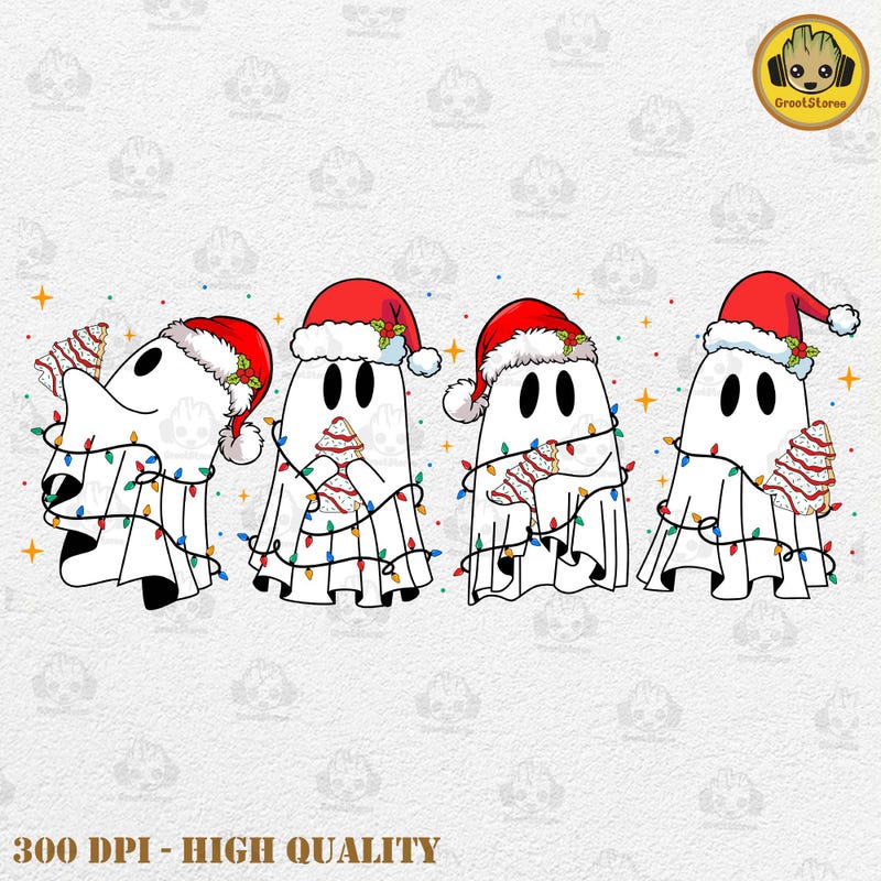 Ghost Christmas Png - Etsy
