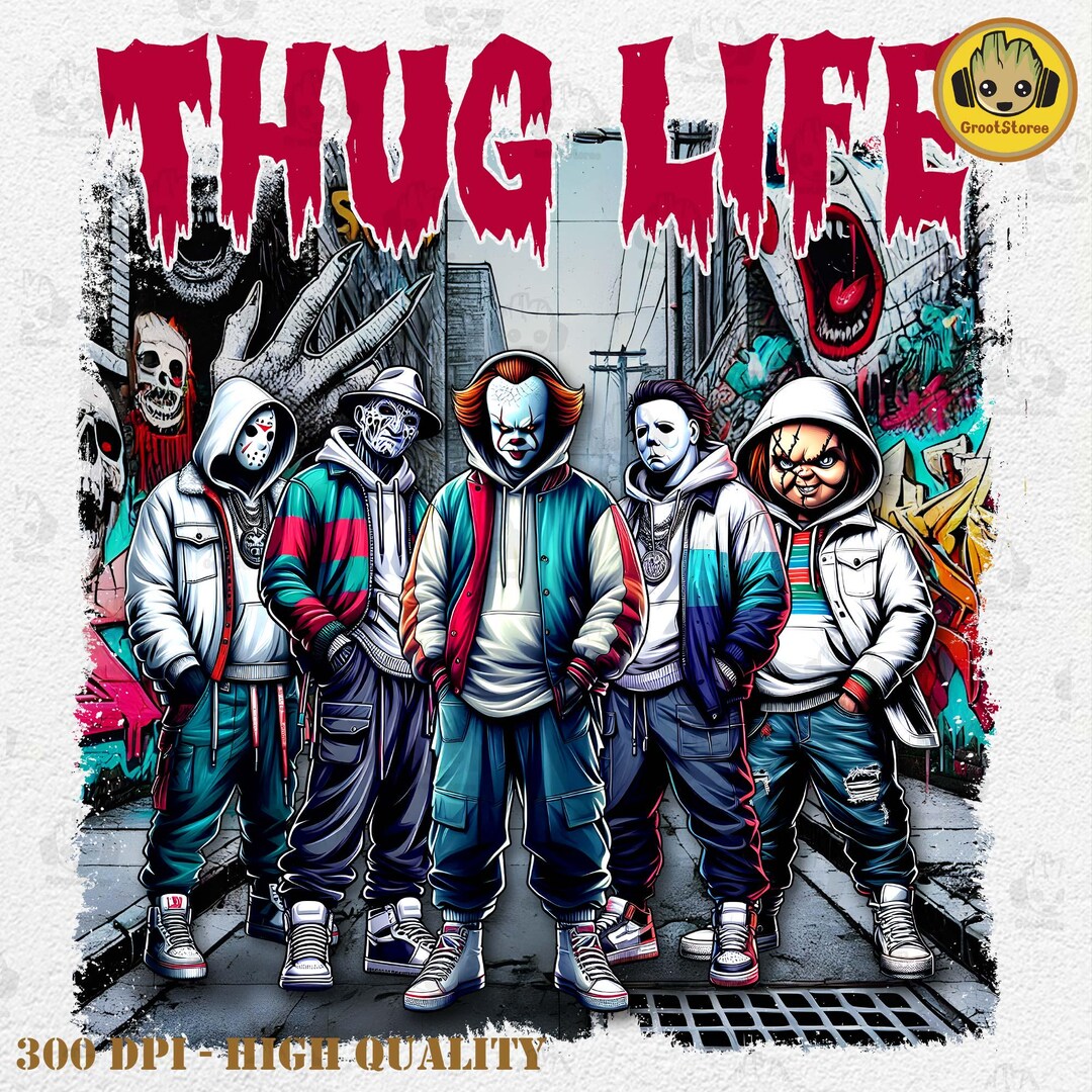 Thug Life Horror Movie Png, Scary Png, Halloween Png, Friend Horror Png ...