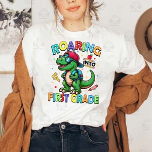 Roaring Into Kindergarten Png, Prek Dinosaur Png, Roaring Into Pre-k ...