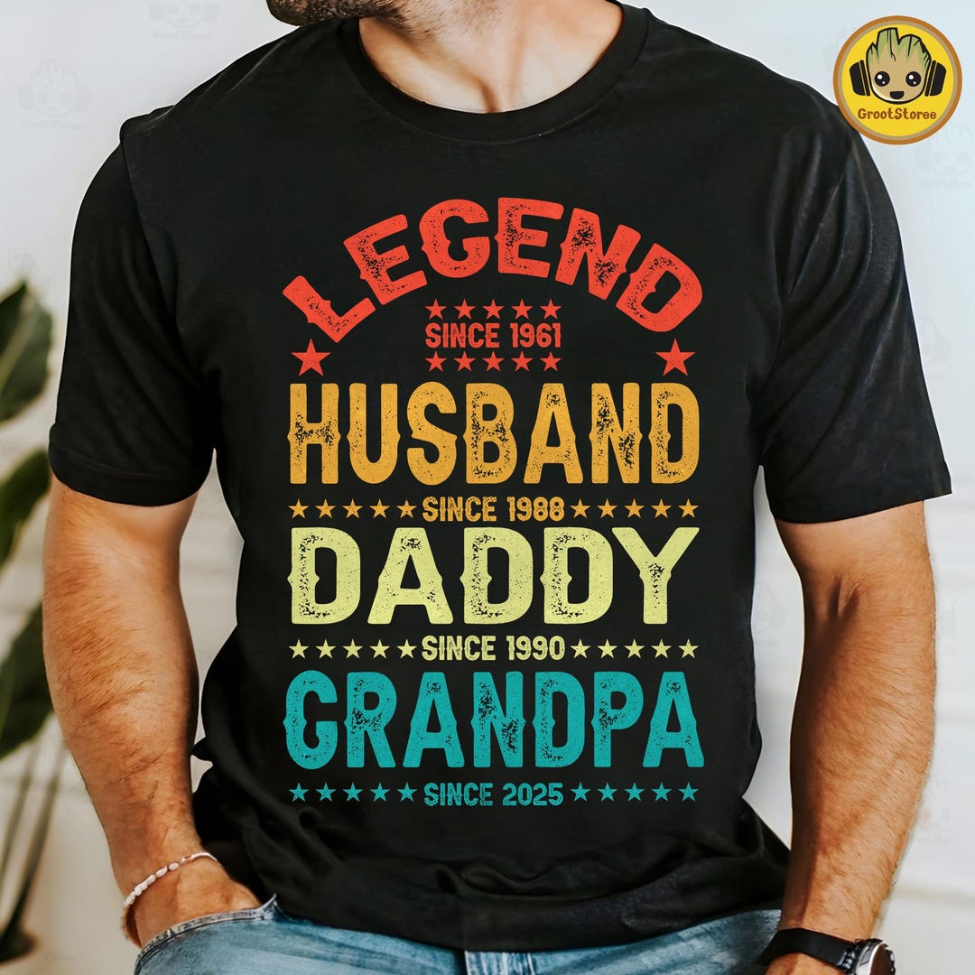 Custom Dad With Years Png, Custom Legend Husband Daddy Grandpa Png ...