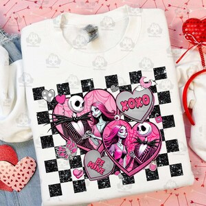 Pink Nightmare Valentine Couple Png, Valentine Movie Xoxo Png ...