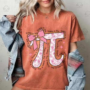 Pink Chinoiserie Pi Day Coquette Png, Teacher Math Png, Pi Day Bow Png ...