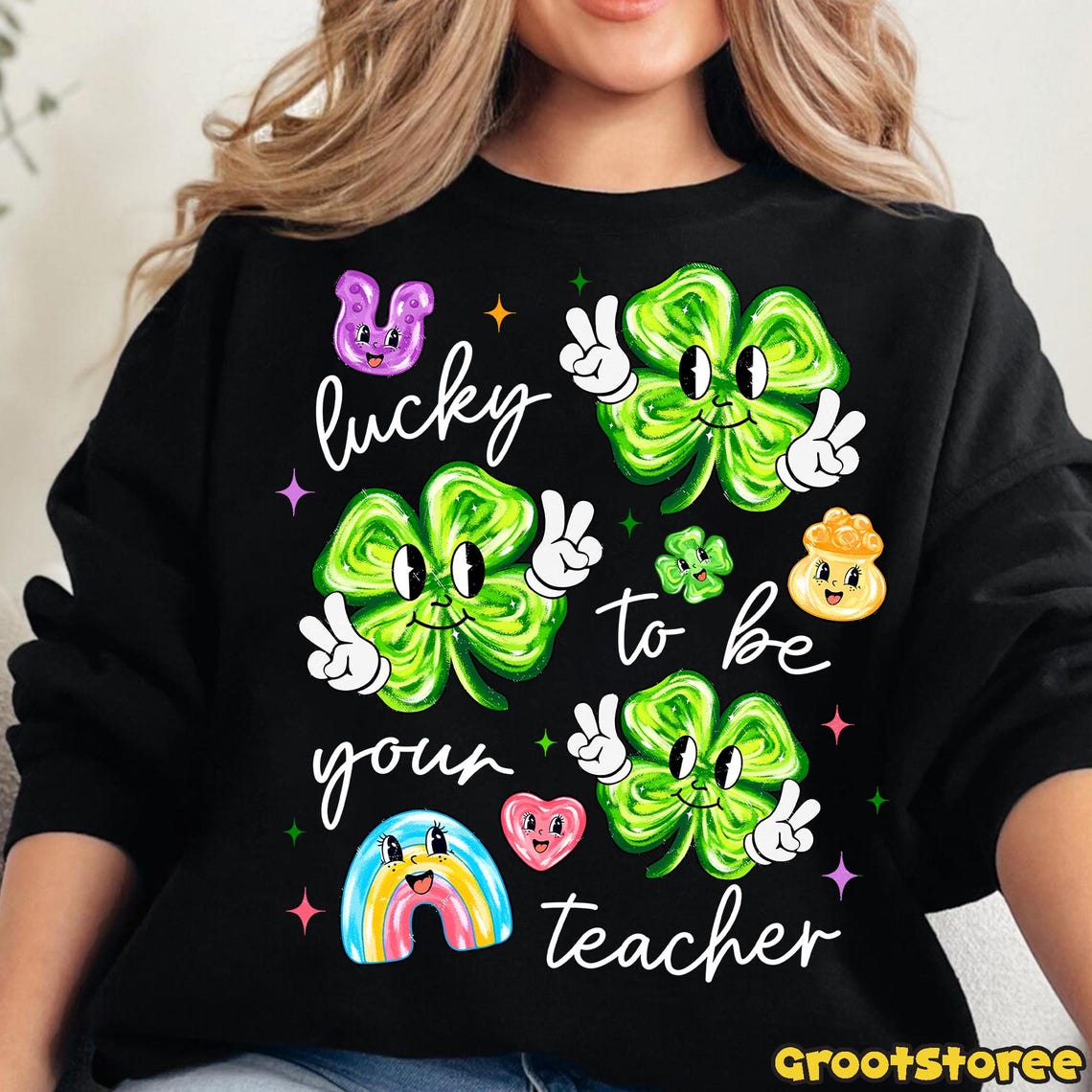 Lucky to Be Your Teacher PNG, Coquette Lucky PNG, St Patrick’s Day ...