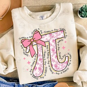 Pink Chinoiserie Pi Day Coquette Png, Teacher Math Png, Pi Day Bow Png ...