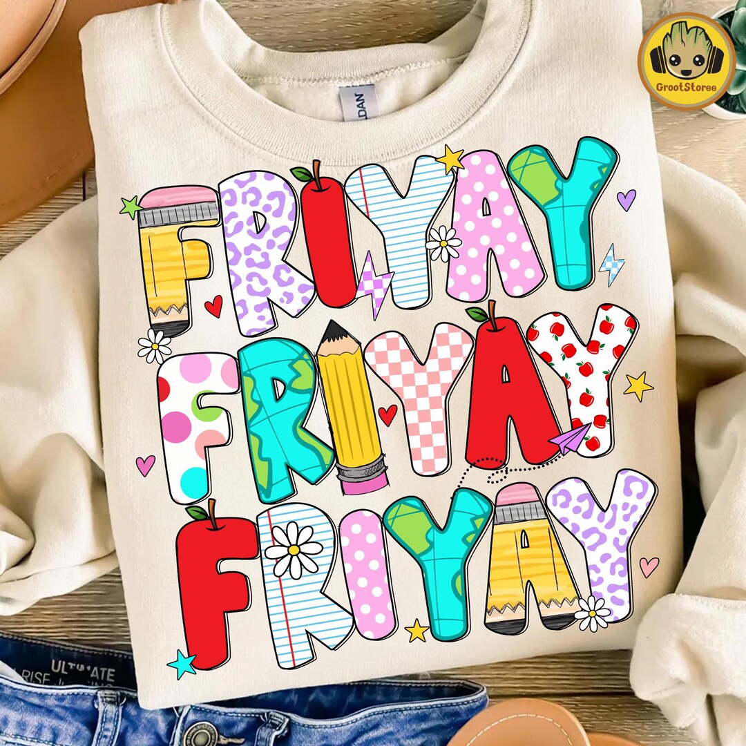 Happy Friday PNG, Happy Friyay PNG, TGIF Png, Happy Fri-yay Png, Friday ...