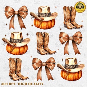 Western Fall Png, Autumn Png, Retro Howdy Pumpkin Png, Fall Coquette ...