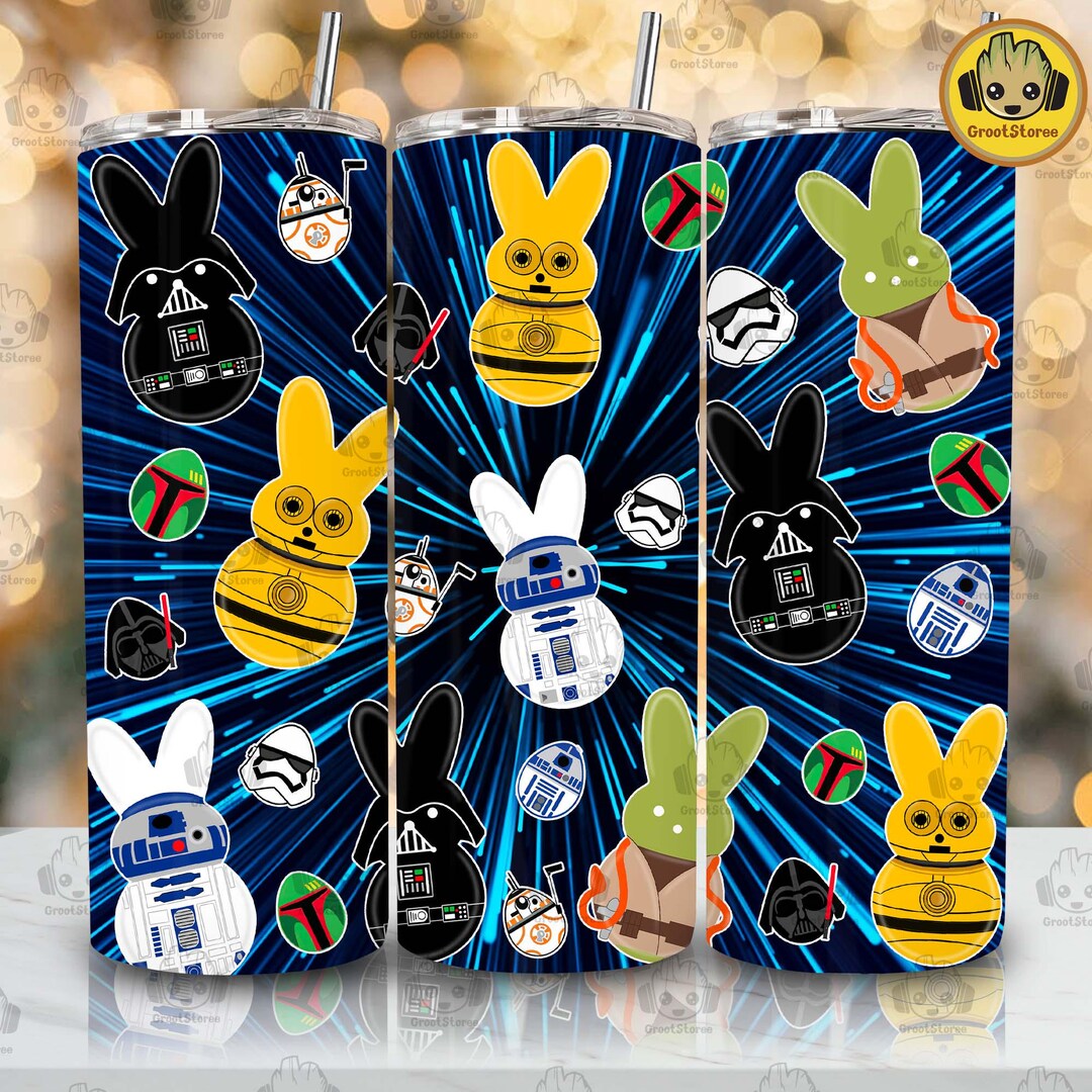 Star Space Easter Peeps 20oz Tumbler Wrap, 20oz Skinny Tumbler Killer ...
