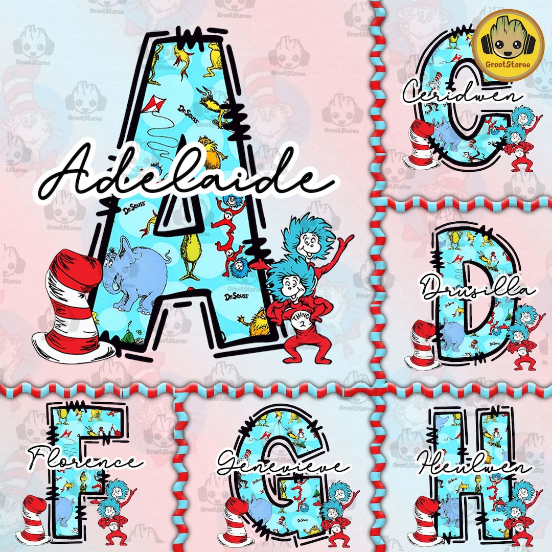 Reading Day Doodle Alphabet Letters Png Bundle, Doodle Alpha Bundle ...