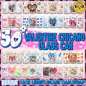 50+ Chicano Always and Forever Cholo Couple 16oz Glass Can PNG Bundle ...