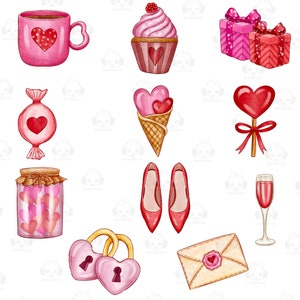 Valentine Alpha Doodle 5 Set Png Bundle, Valentine Heart ABC Alphabet ...