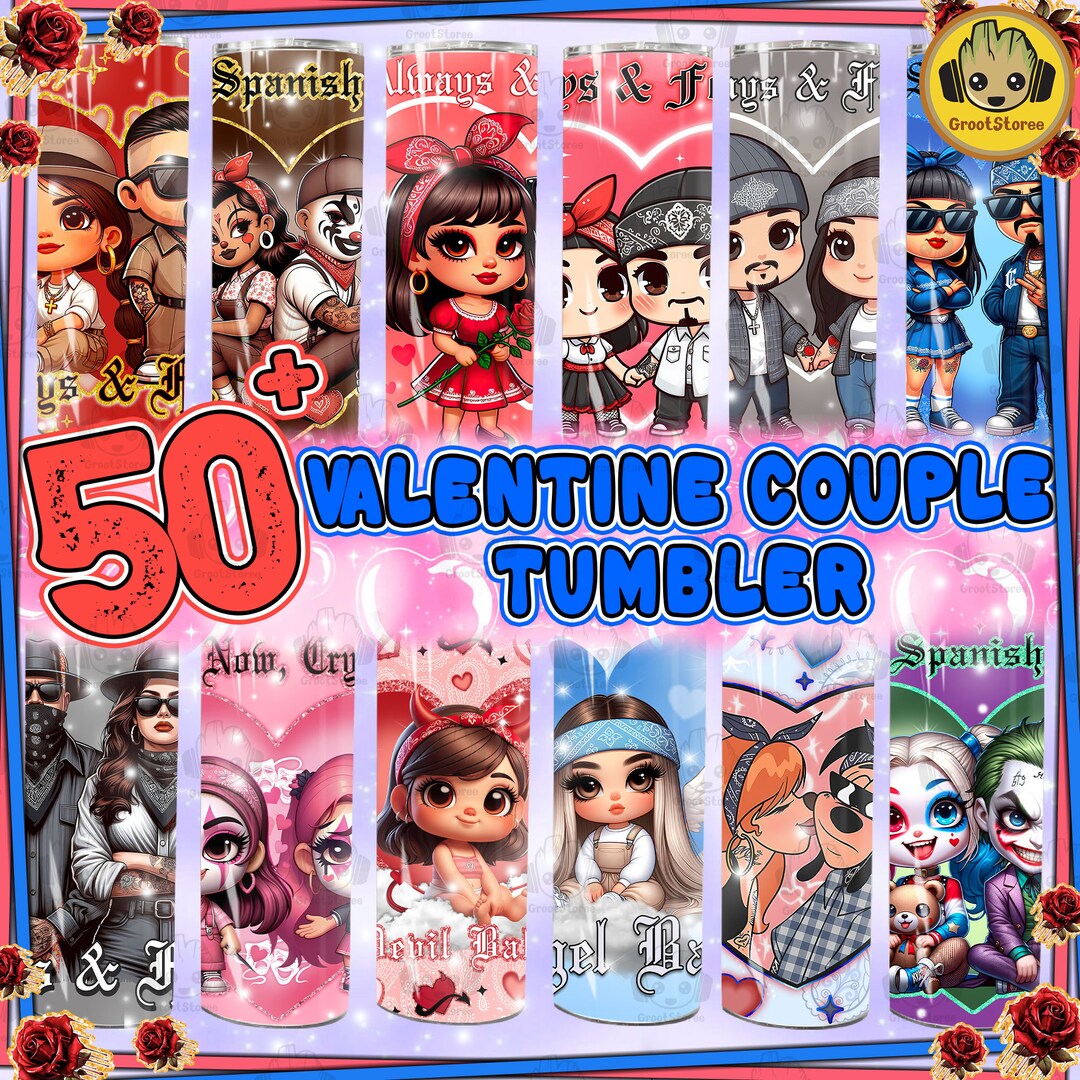 50+ Chicano My Spanish Girl Couple Cholo Couple 20oz Tumbler Wrap ...