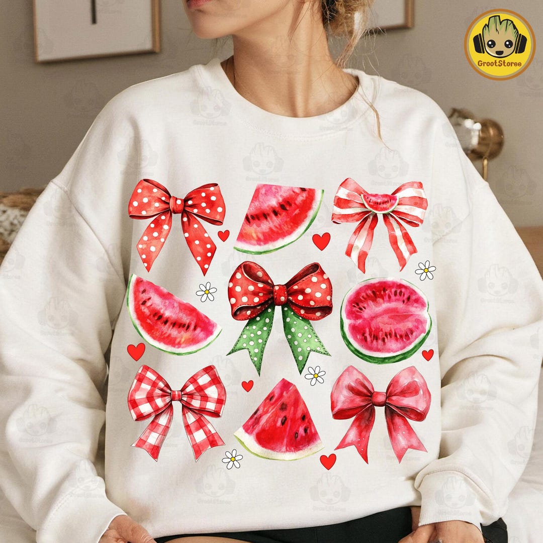 Retro Watermelon Coquette Bow Png, Preppy Mama Watermelon Png, Cute ...