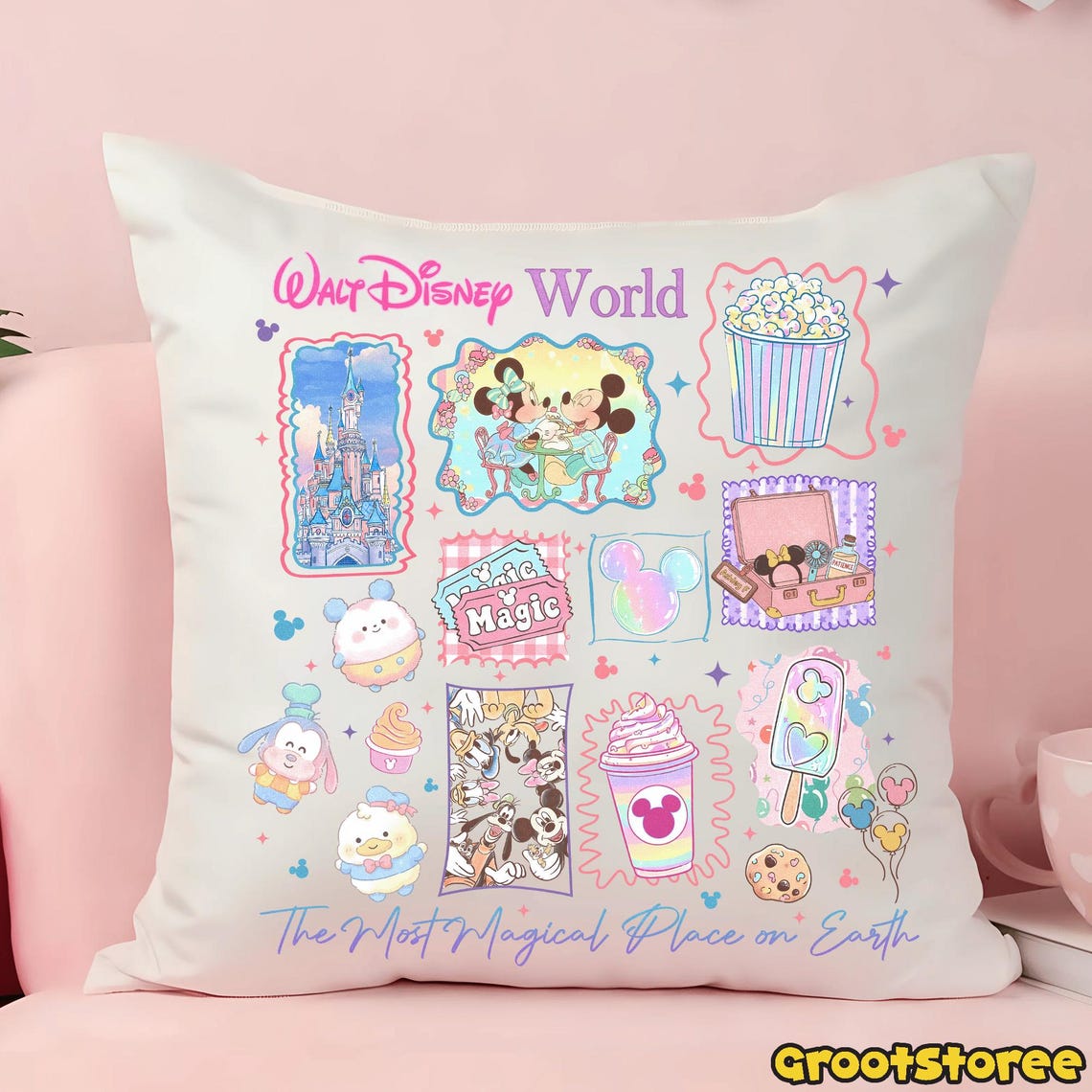 Meet Me on Main Street PNG, Magical Cartoon Stamps PNG, Cartoon Magic ...