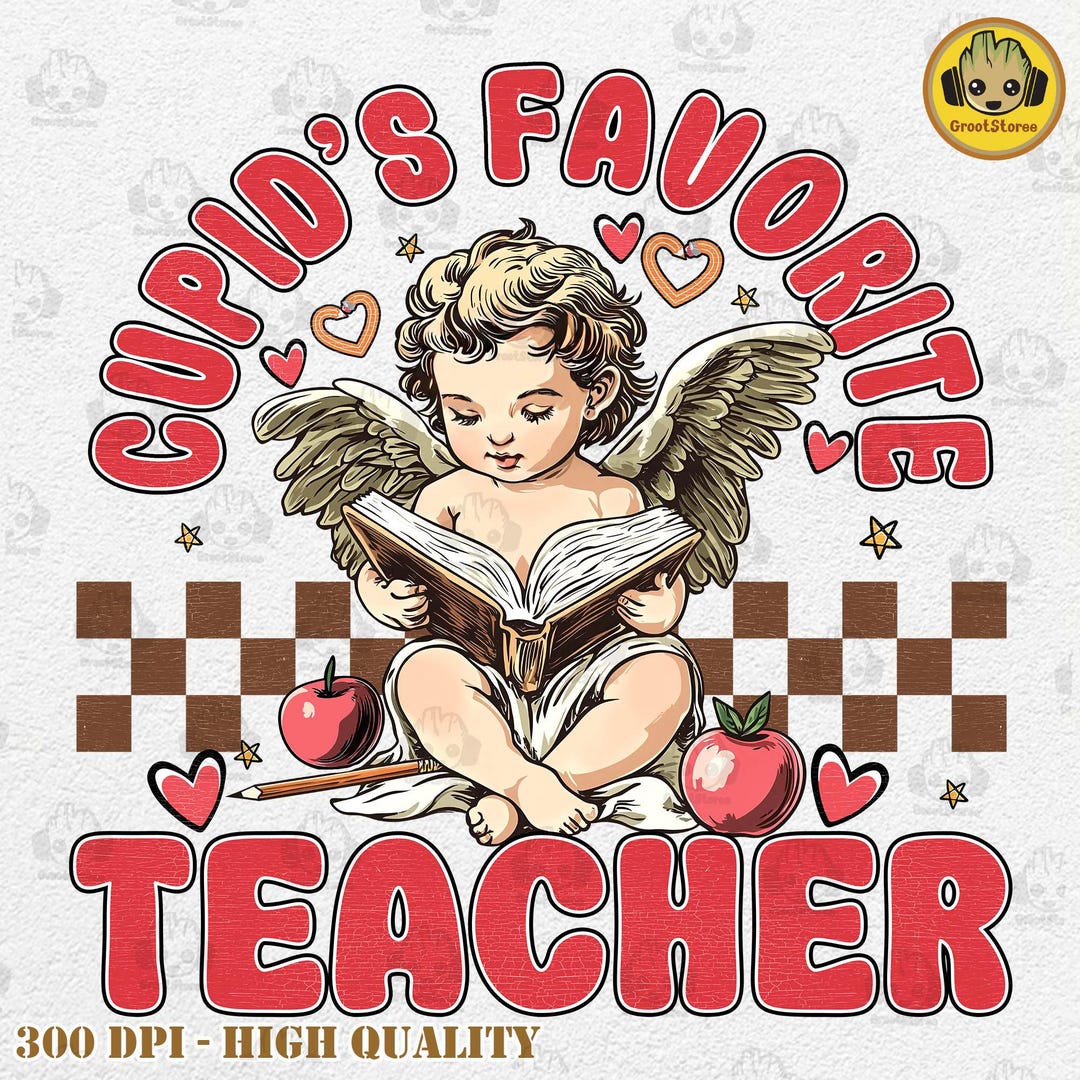 Cupid's Favorite Teacher Valentine Png, Heart Candy Png, Teacher ...