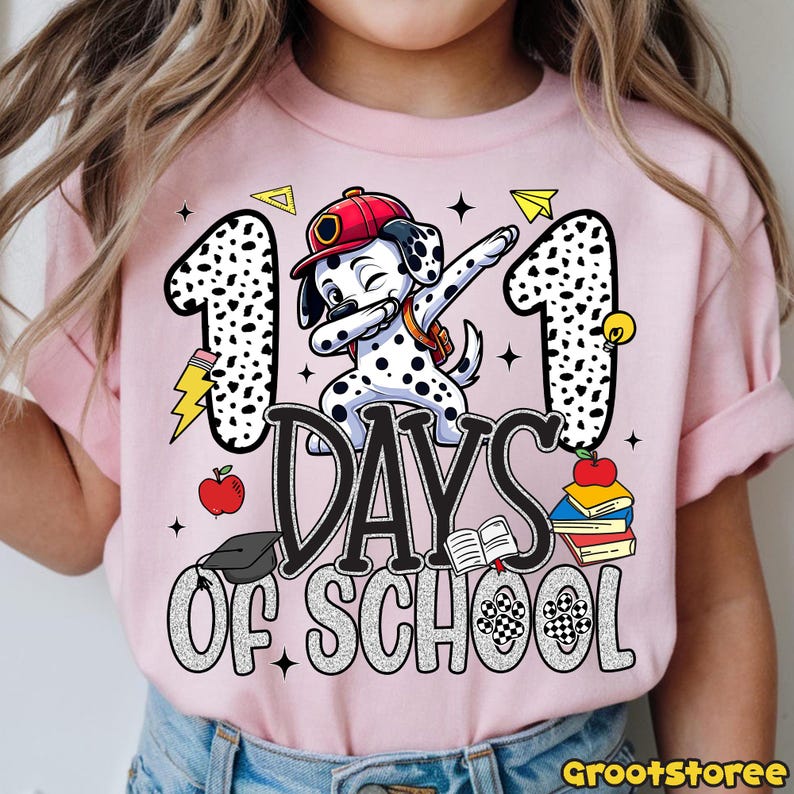 101 Days of School PNG, Funny 101 Days Smarter Design, Dabbing ...