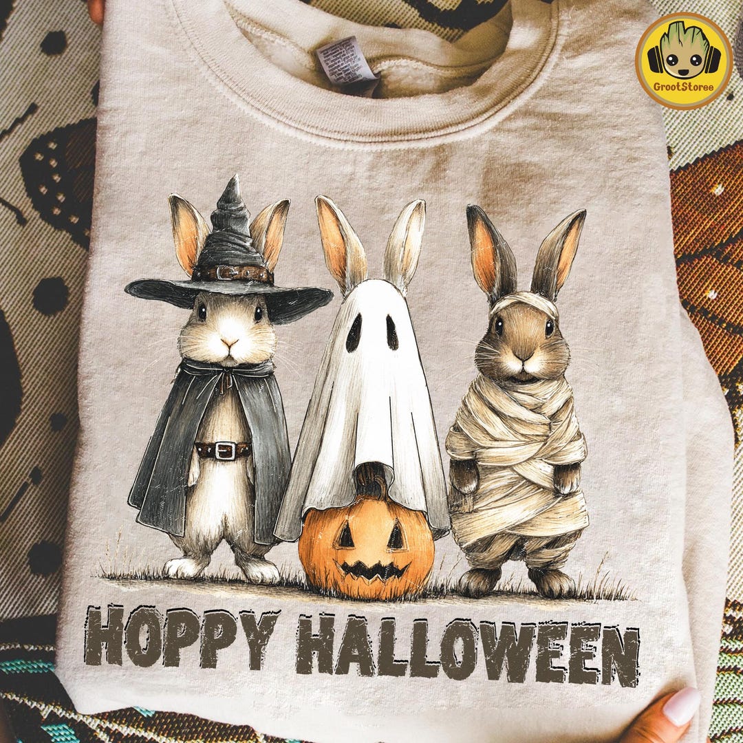 Cute Rabbit Ghost Halloween Png, Hoppy Halloween Png, Ghost Bunny Sheet ...