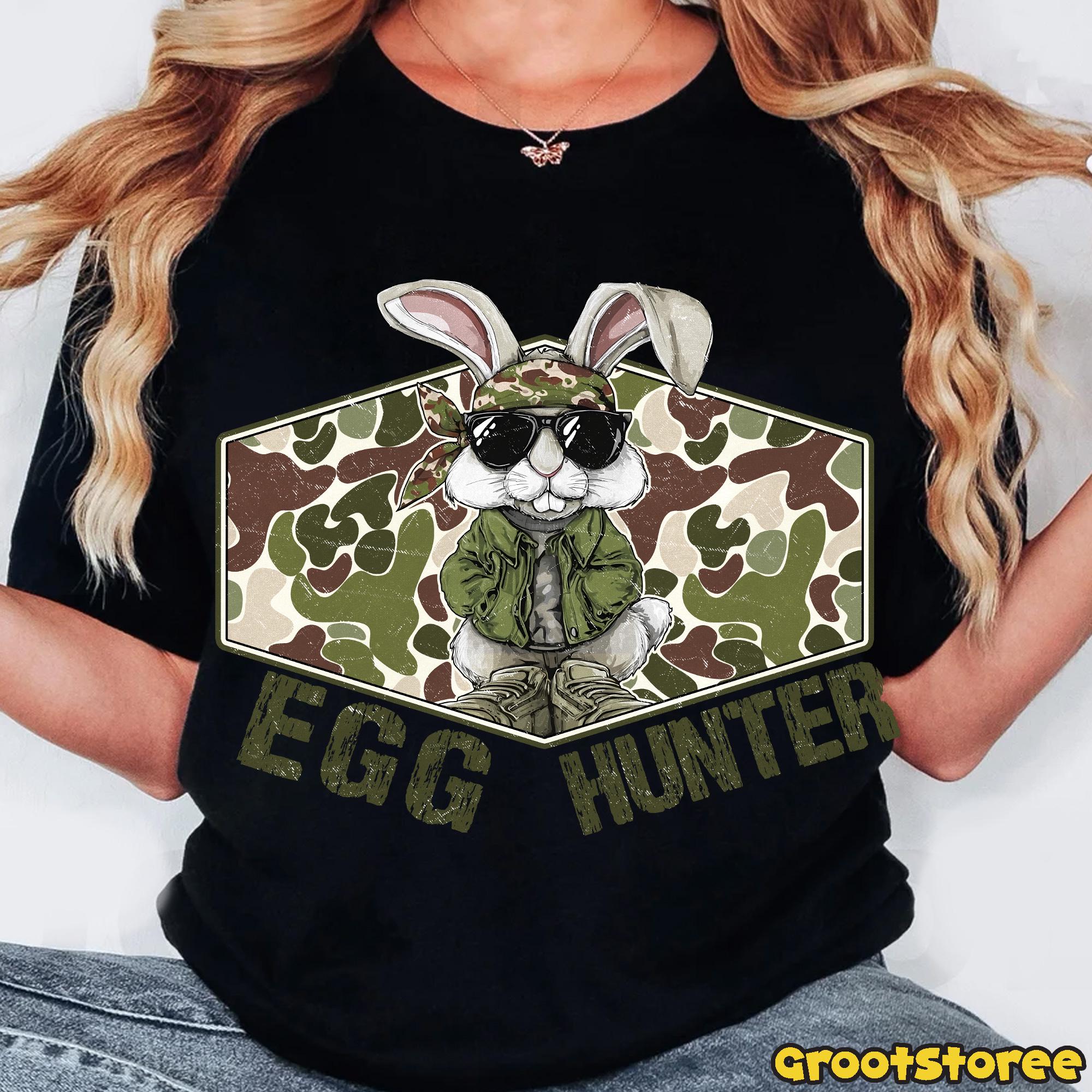 Egg Hunter PNG, Boy Easter Bunny Png, Camo Bunny With Backwards Hat ...
