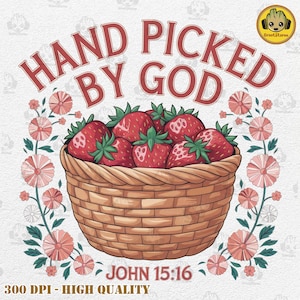 Hand Picked by God Png, Summer Kids Sublimation Designs Png, Girly ...