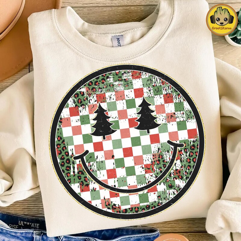 Smiley Face Christmas - Etsy