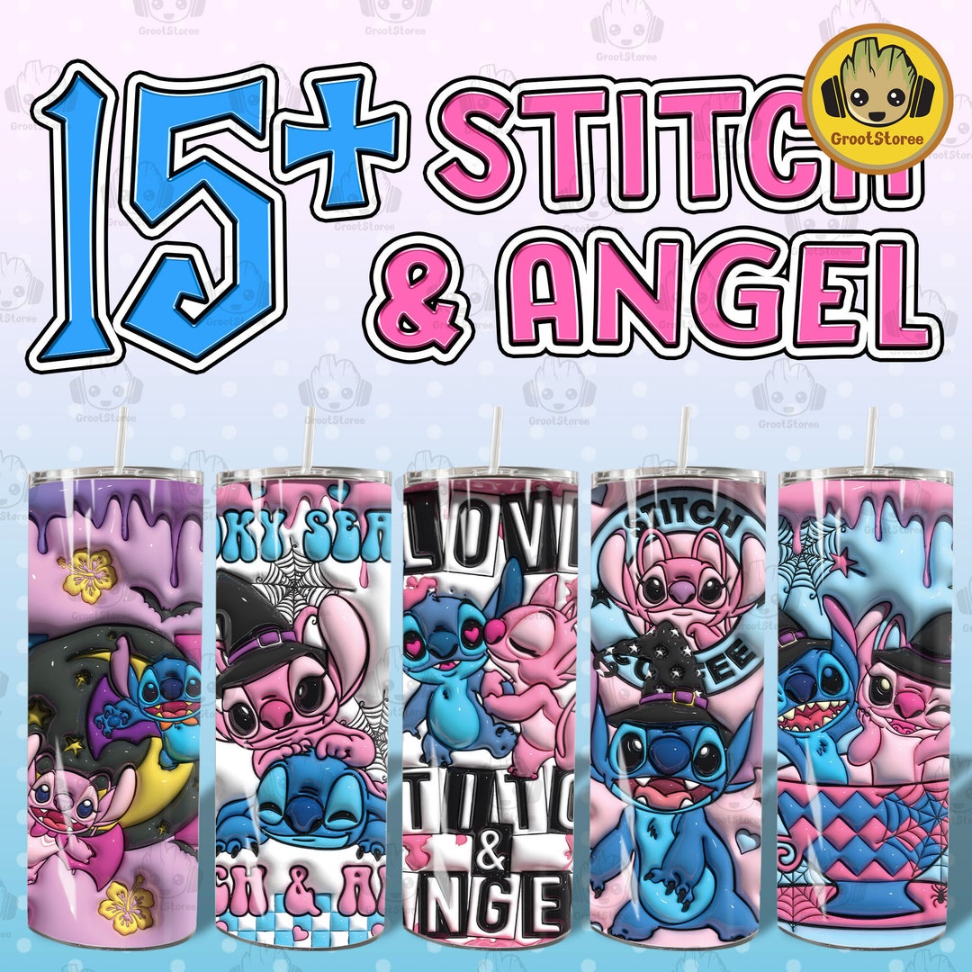 15 3D Pink Blue Cartoon Character Tumbler 3D Inflated - Etsy