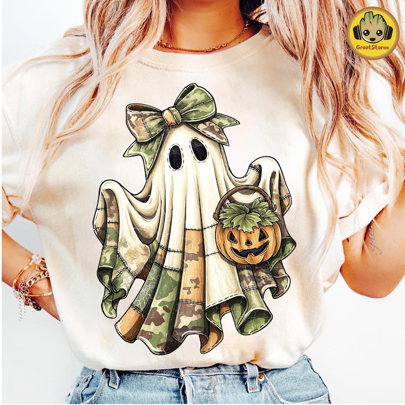 Halloween Camo Boo - Etsy