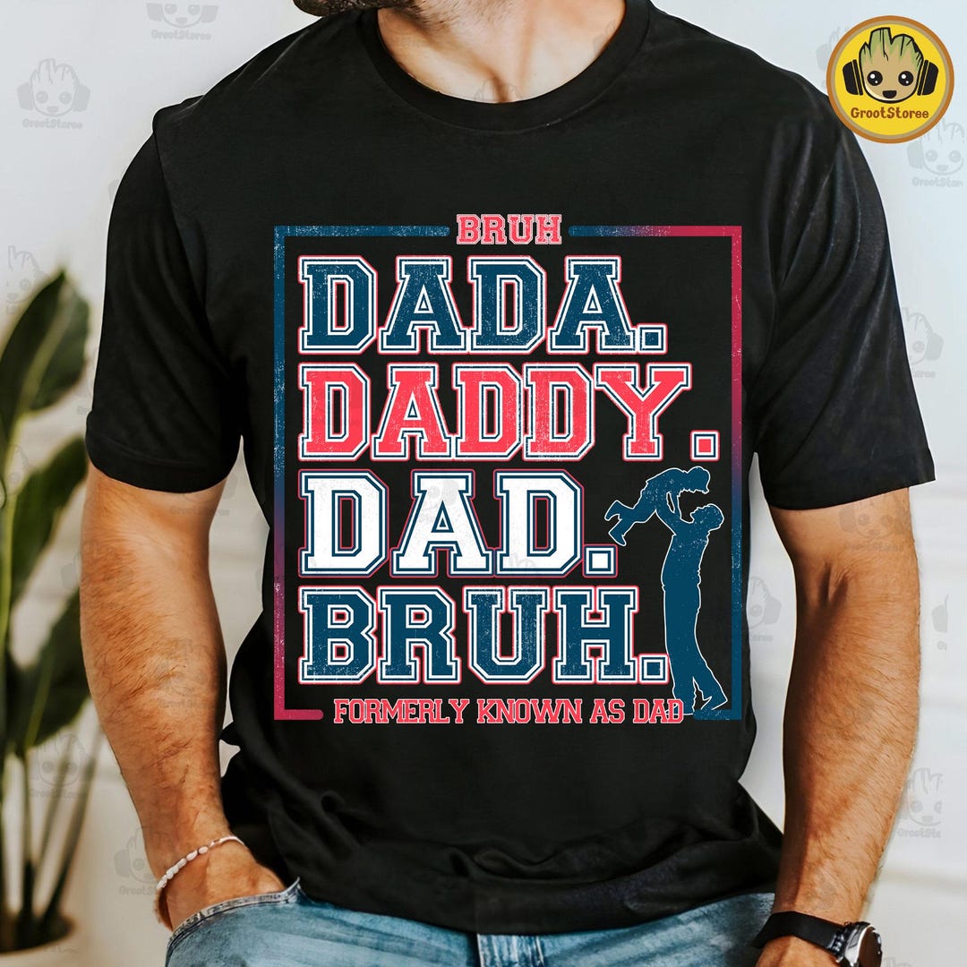 Retro Father's Day Png, Dada Daddy Dad Bruh Png, Step Dad Png, Cool ...