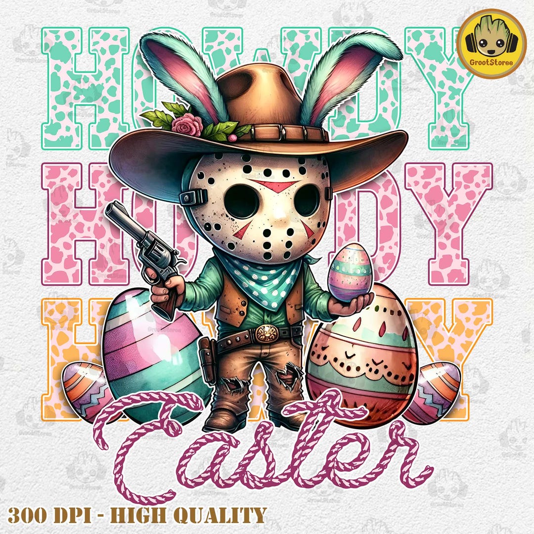 Horror Easter Png, Howdy Easter Png, Killer Easter Squad Png, Horror ...