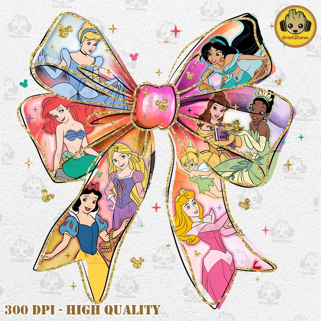 Watercolor Princess Coquette Bow Png, Princess Mirror Family Shirt ...