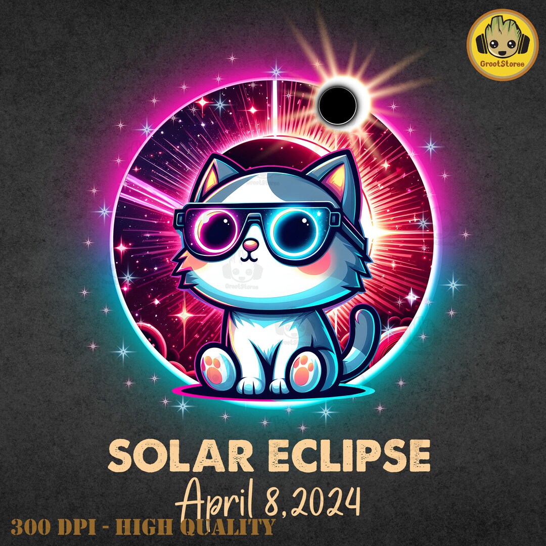 Funny Cat Total Solar Eclipse Png, Twice in A Lifetime Eclipse Solar ...