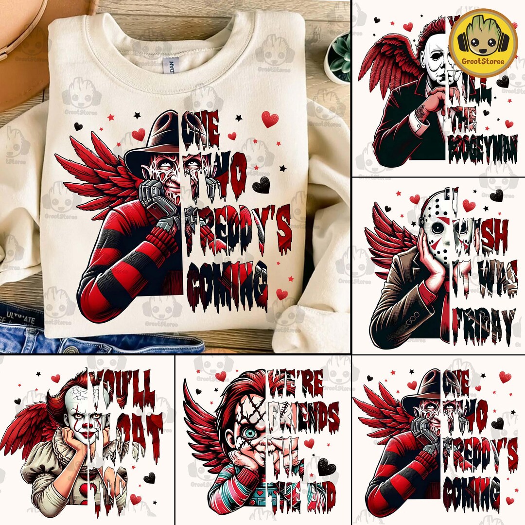 Bundle Horror Cupid Png, Be My Valentine Png, Horror Valentine Png ...