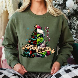 Sorta Merry Sorta Greenchy Png, Christmas Mean Guy Png, Christmas 90s ...